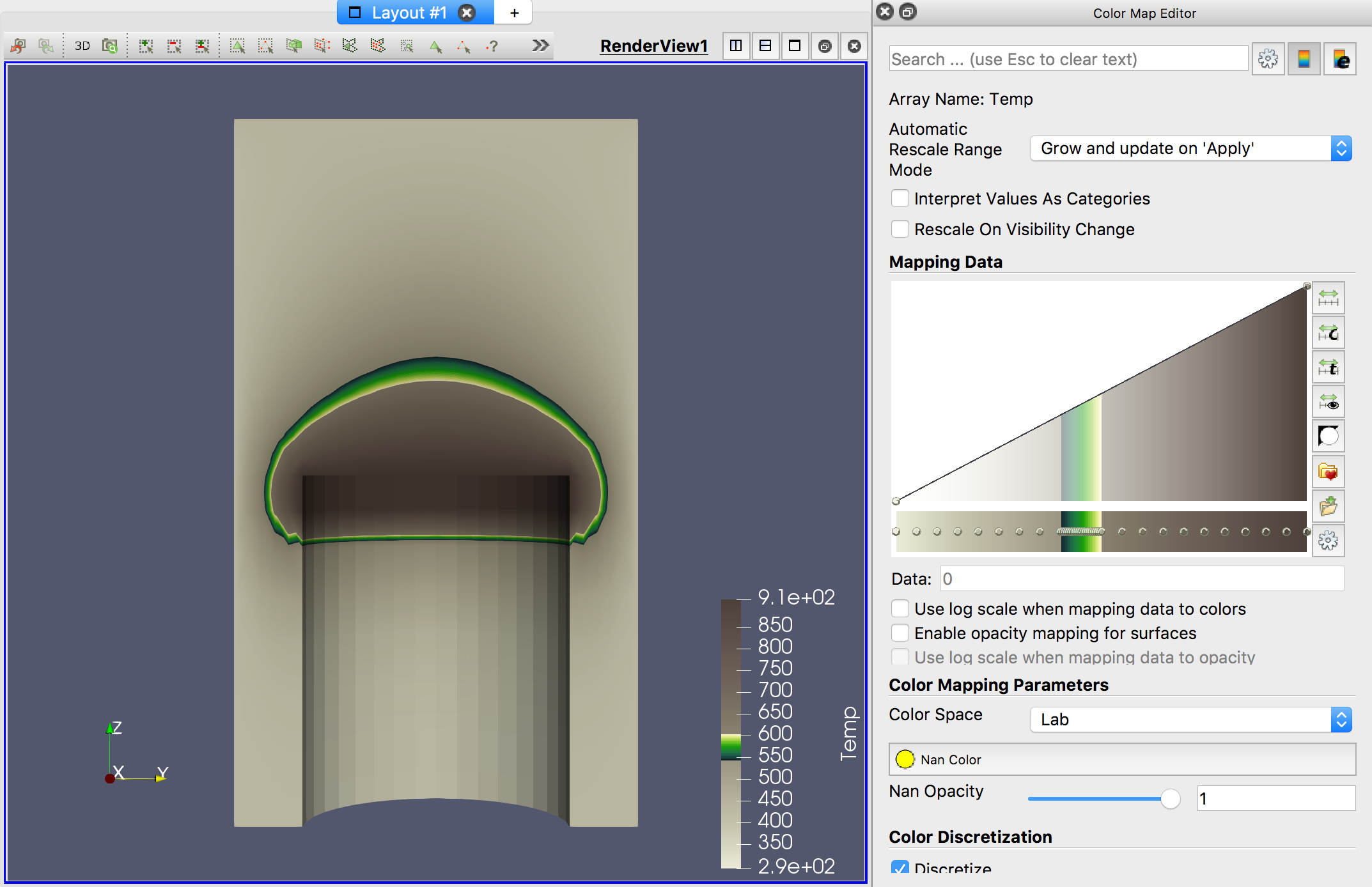 4. Beginning: Color Maps & Palettes — ParaView Documentation 5.12.0 ...